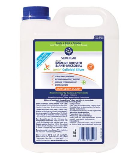 Medical Supplies: Silverlab Colloidal Silver Liquid 2.5 Litre - Shop HERD